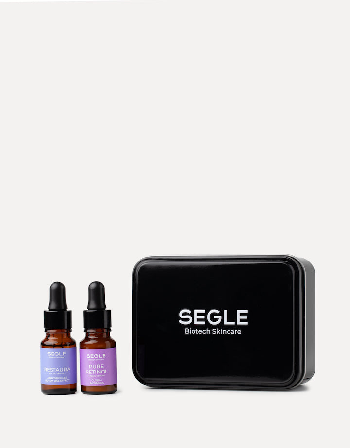 Rutina facial de sérums antiarrugas retinol – SEGLE Biotech Skincare