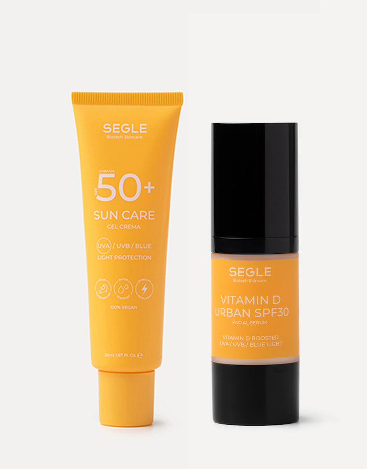 Pack de Solares con protección SPF30 y SPF50 – SEGLE Biotech Skincare